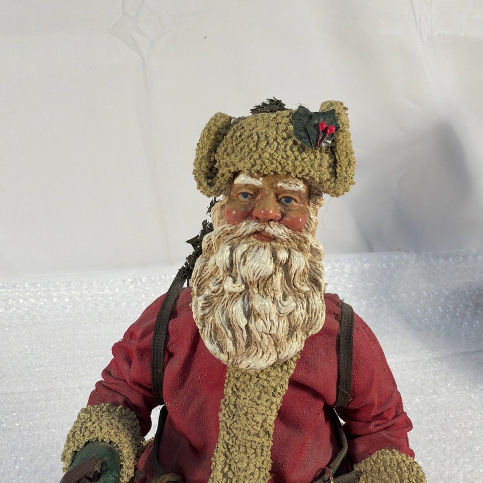 Vintage Midwest Importers Hiking Santa W/ Ski Poles, Clothtique ...