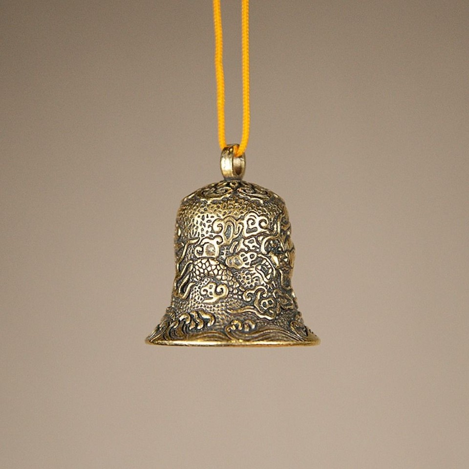 Embossment Design Bronze Bell Exquisite Evil Spirit Trap Bell ...