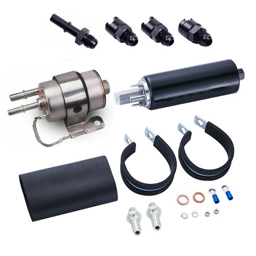 Inline LS Swap High Pressure EFI Fuel Pump w/Install Kit GSL392 Walbro ...