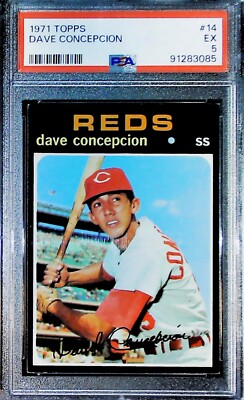 1971 TOPPS #14 DAVE CONCEPCION ROOKIE CARD CINCINNATI REDS PSA 5 | eBay