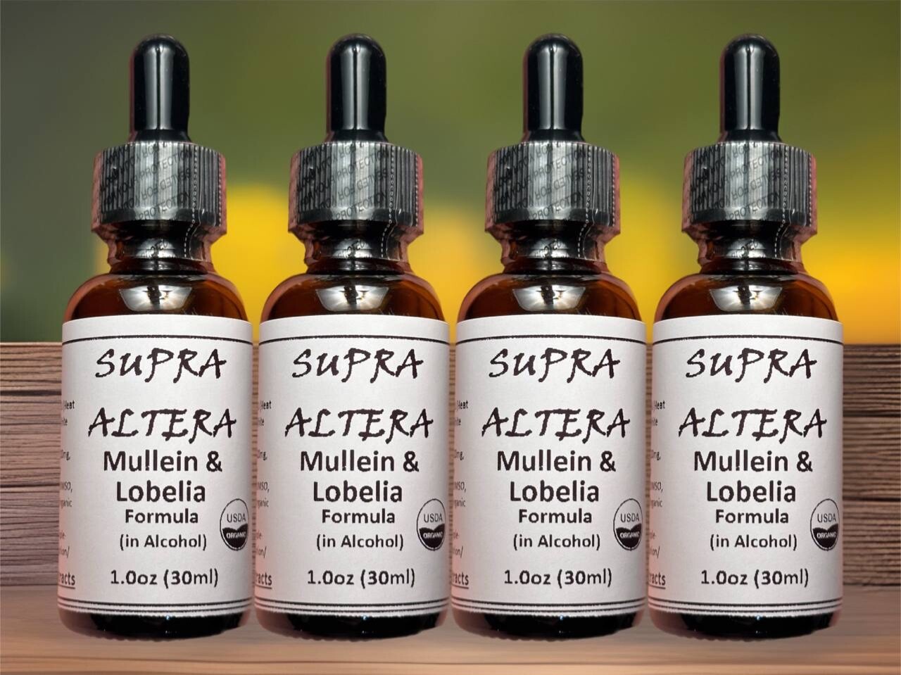 SUPRA ALTERA: Mullein & Lobelia Inflata - Liquid Extract — (4-Bottles ...