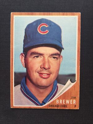 1962 Topps Baseball # 191 Jim Brewer Cubs VG | eBay