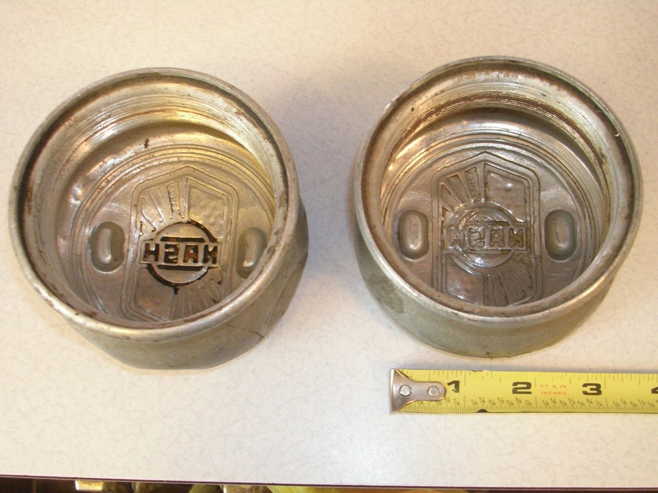Two 1920's Nash Hub Cap Grease Dust Wheel Cover Vintage with Screw on ...
