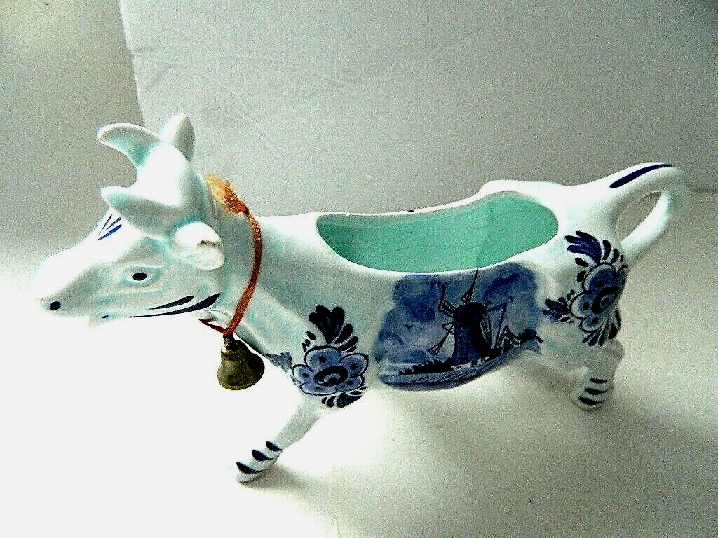 Cow Creamer Delft Windmill Bell