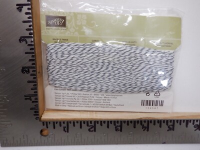 STAMPIN UP BAKER'S TWINE BASIC GRAY 25 YARDS COTTON EMBELLISHMENT NEW #30430 | eBay