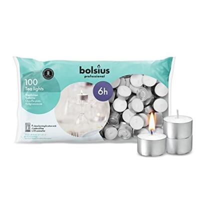 BOLSIUS Tea Lights Candles - Bulk Pack of White Unscented Candle Lights ...