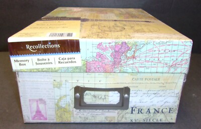 Recollections Memory Storage Box For CD, DVD, Photo, Paris Eiffel Tower ...