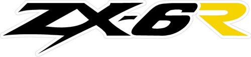 #3146 (1) 8" Kawasaki Racing zx6R zx6 Logo Decal Sticker LAMINATED | eBay