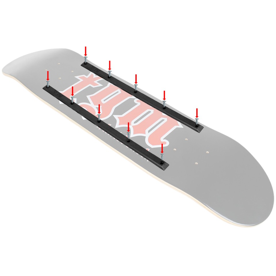 Pig Skateboard Rails 14.25 With 10 Wood Screws (Choose your color) | eBay