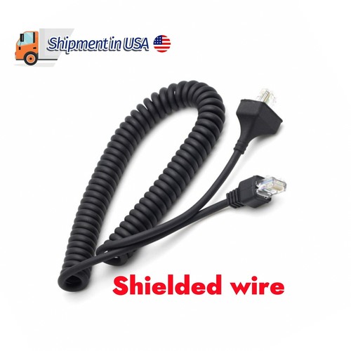8 Pin to 8 pin Replacement Microphone Cable Coiled Cord for Kenwood ...