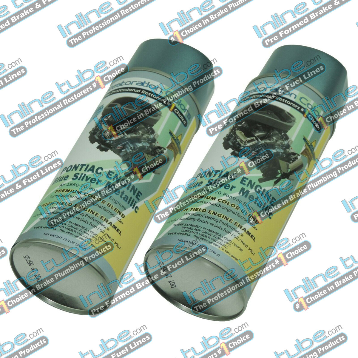 66-70 Pontiac, Gto V8 Engine Enamel Restoration Metallic Blue Spray ...