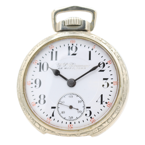 Antique 18s Elgin Father Time Mechanical Railroad Pocket Watch 454 ...