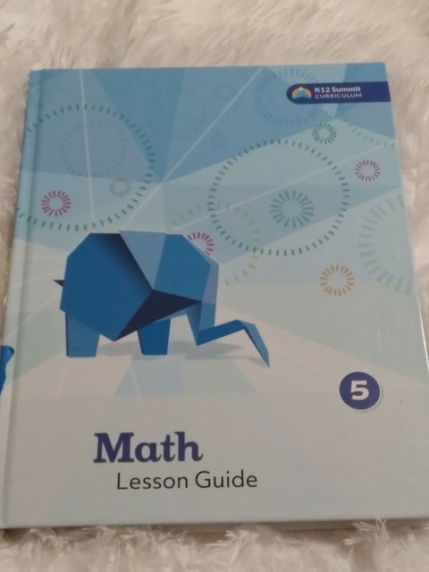 Math 5 Lesson Guide 2019 Hardcover K12 Summit Curriculum for sale ...