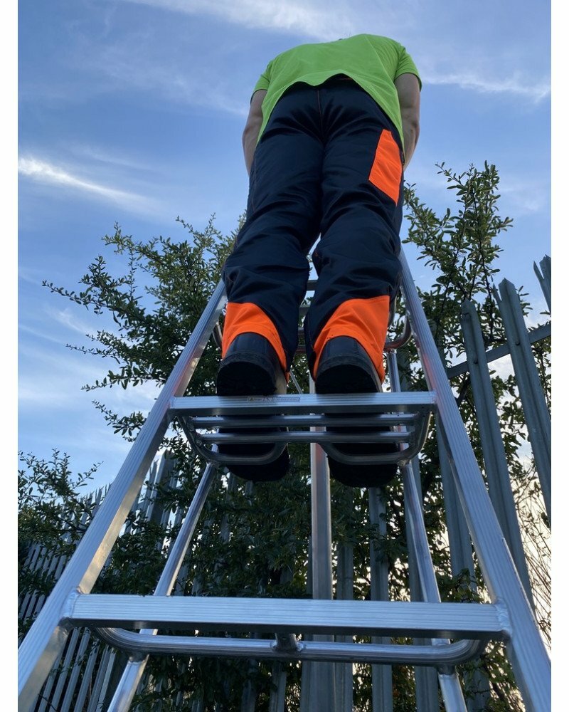 3 Leg Adjustable CROWN Platform Tripod Ladder Hedge Cutting | eBay UK