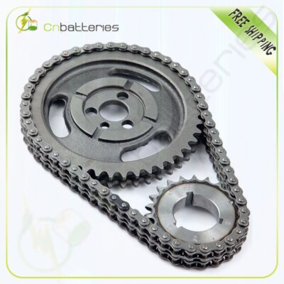 HD Double Roller Timing Set For Chevy SBC 5.7L 350 400 327 305 283 383 ...