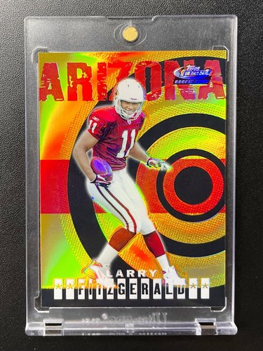 LARRY FITZGERALD 2004 Topps Finest RC GOLD REFRACTOR /50 CHROME ROOKIE ...