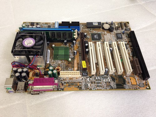 TEAN TN2 94V-0 Motherboard W/ Pentinum SL4C8 CPU & Memorys | eBay