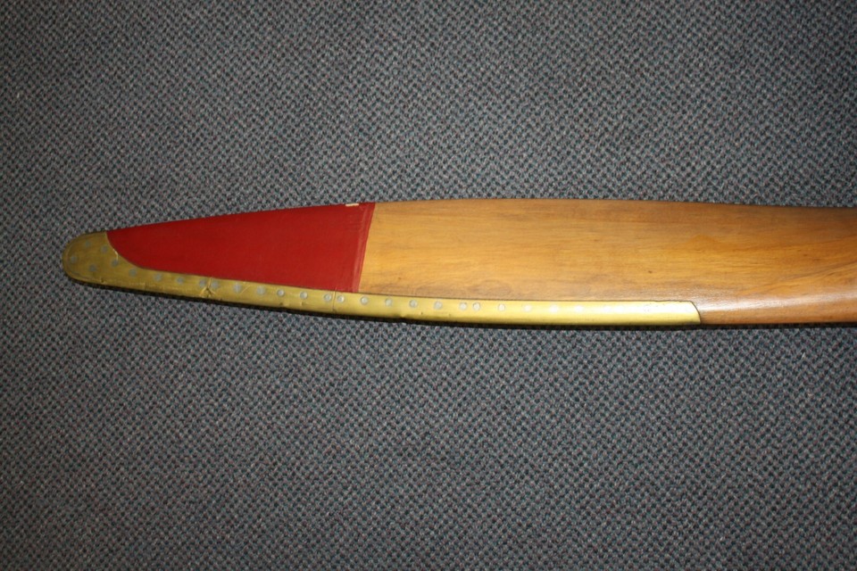 PROPELLER Authentic Wood 72-1/2” Airplane Propeller with Red Tips ...