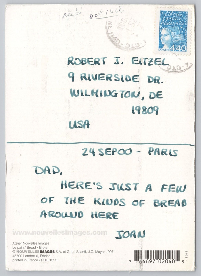 France Le Pain Bread Various Types Of Bread With Descriptions 1997 ...