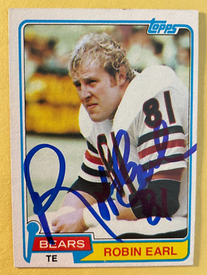SIGNED ROBIN EARL 1981 TOPPS AUTOGRAPHED CARD - BEARS | eBay