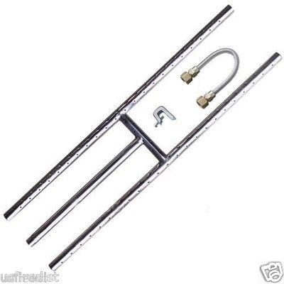 30" H-Burner With Coupler Kit, 12" Flex Connector, and C-Clamp | eBay
