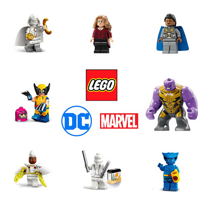 LEGO Marvel and DC Superhero Minifigures - Brand New - SELECT YOUR ...