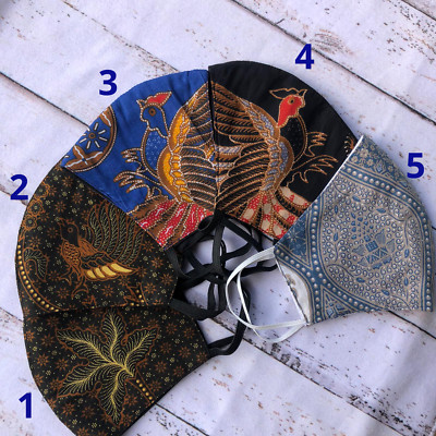 Indonesian Batik Face Mask - Cotton Mask - Hypoallergenic - Washable ...