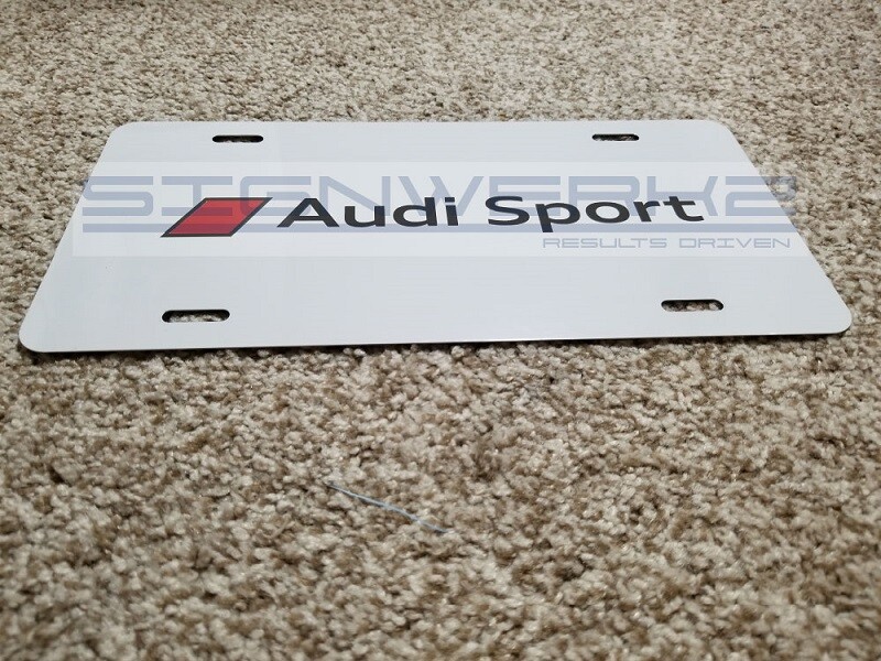 Audi Sport Plate metal novelty vanity 2 colors plate White | eBay