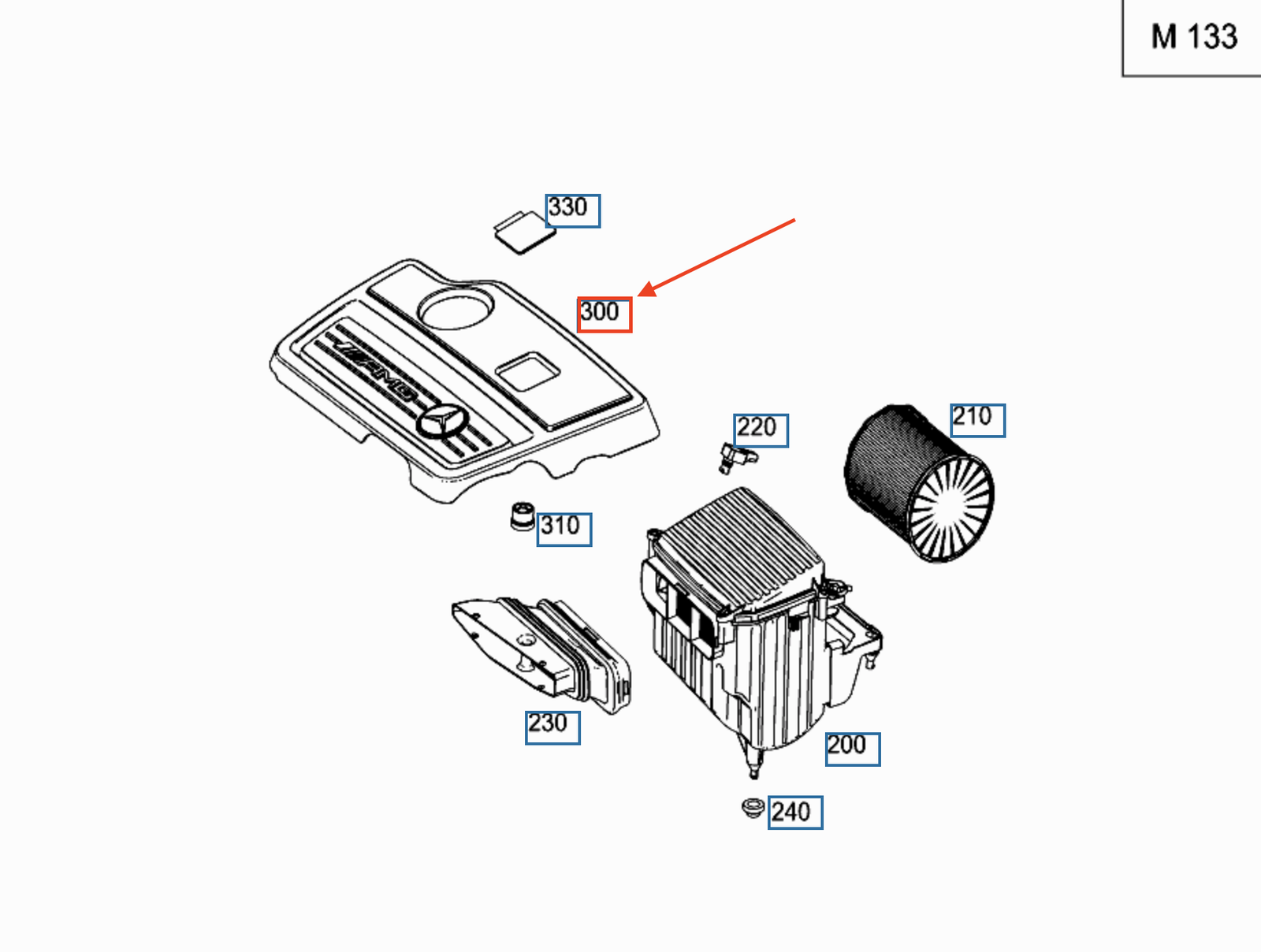 MERCEDES BENZ A45 AMG W176 a CLA Class Engine Cover Carbon A1330105500 ...