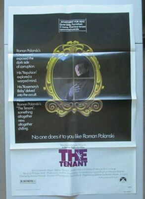 THE TENANT ORIGINAL TRIFOLD 27X41 MOVIE POSTER ROMAN POLANSKI 1976 ...