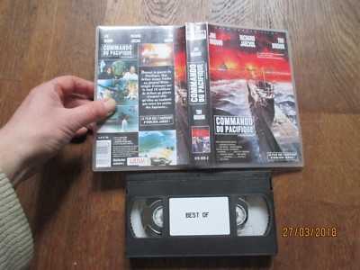 CASSETTE VIDEO VHS CINEMA commando du pacifique richard jaeckel jim ...