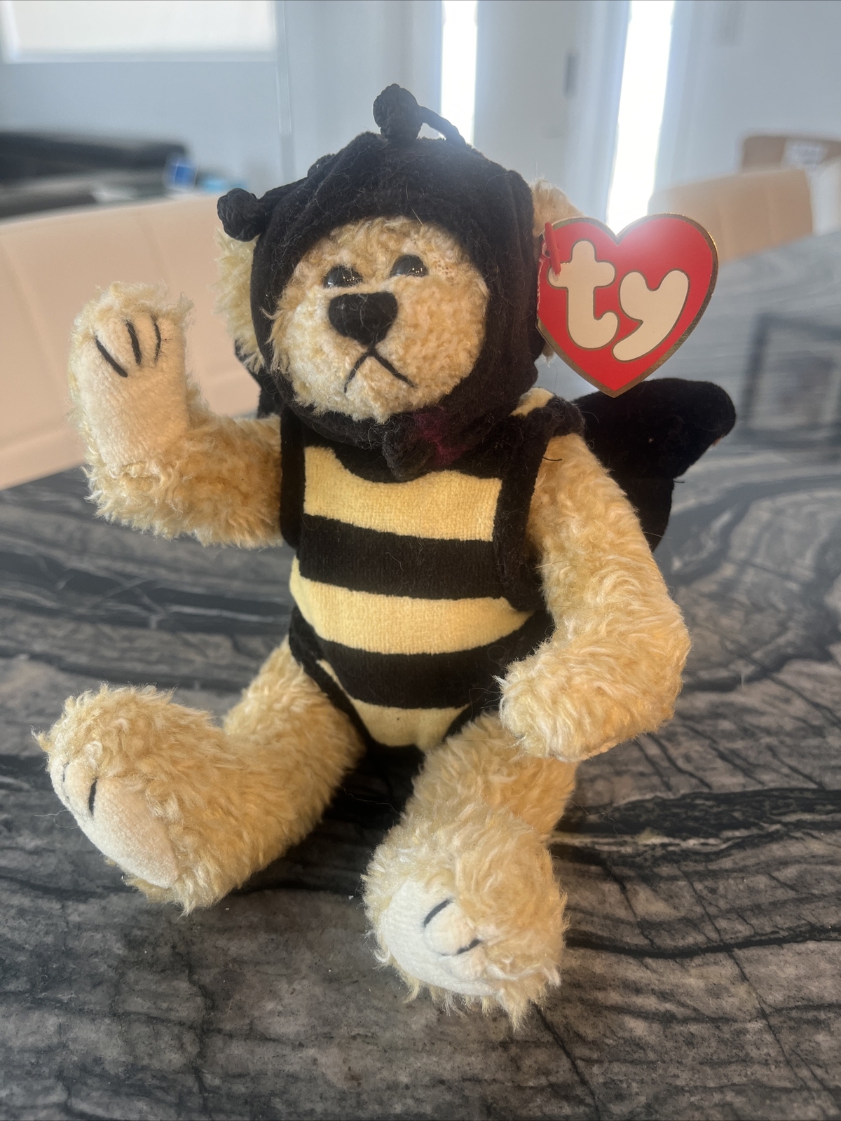 RARE Ty Beanie Baby Beezee Bee The Bear Attic Treasure Collection 1993 ...