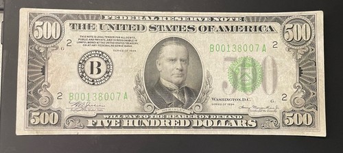 1934 500 federal reserve note New York Bank | eBay