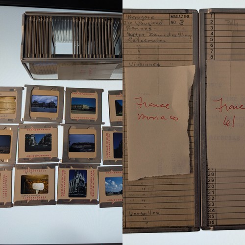 x70 LOT c1960s-70s France Monaco 35mm Slides Cathedral Catacombs x2 ...
