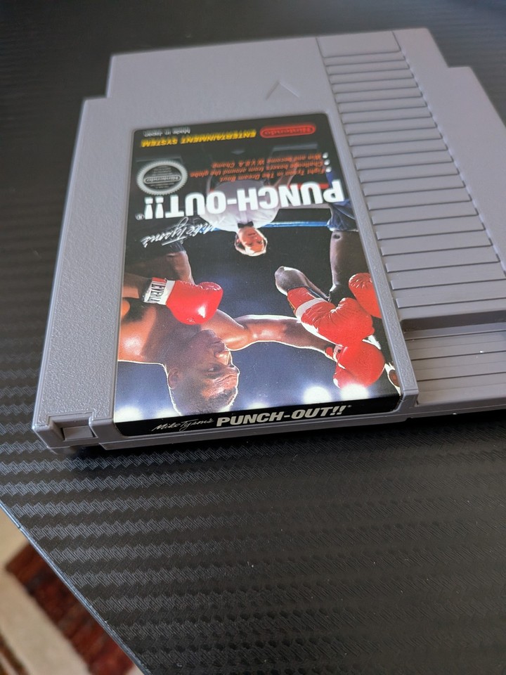 1st Print Mike Tyson's Punch-Out White Bullets NES Nintendo 1 YEAR ...