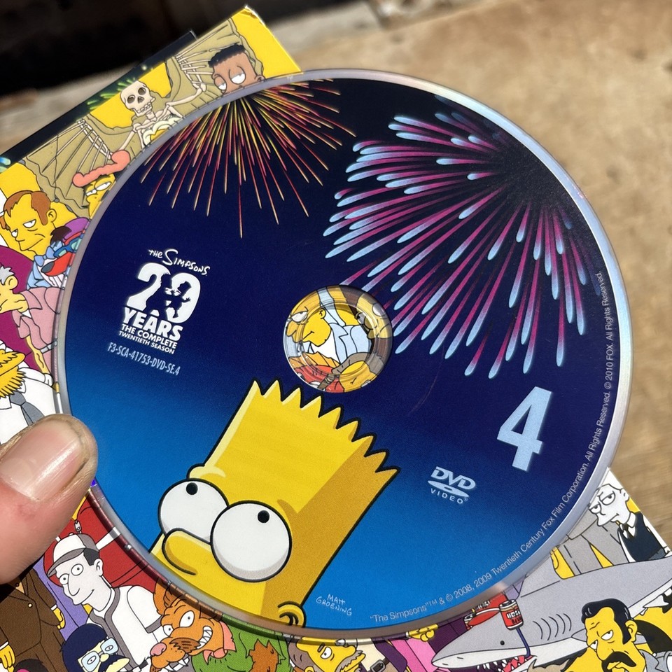 The SIMPSONS: The COMPLETE Season 20 DVD TV SERIES 4-DISCS BOX SET Used ...