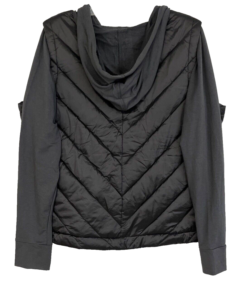 Zuda Iridescent Quilted Puffer Jacket Gray Sz M Zip Front A389269 Women ...