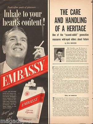 1950 Embassy Cigarettes Original Vintage Print Ad | eBay