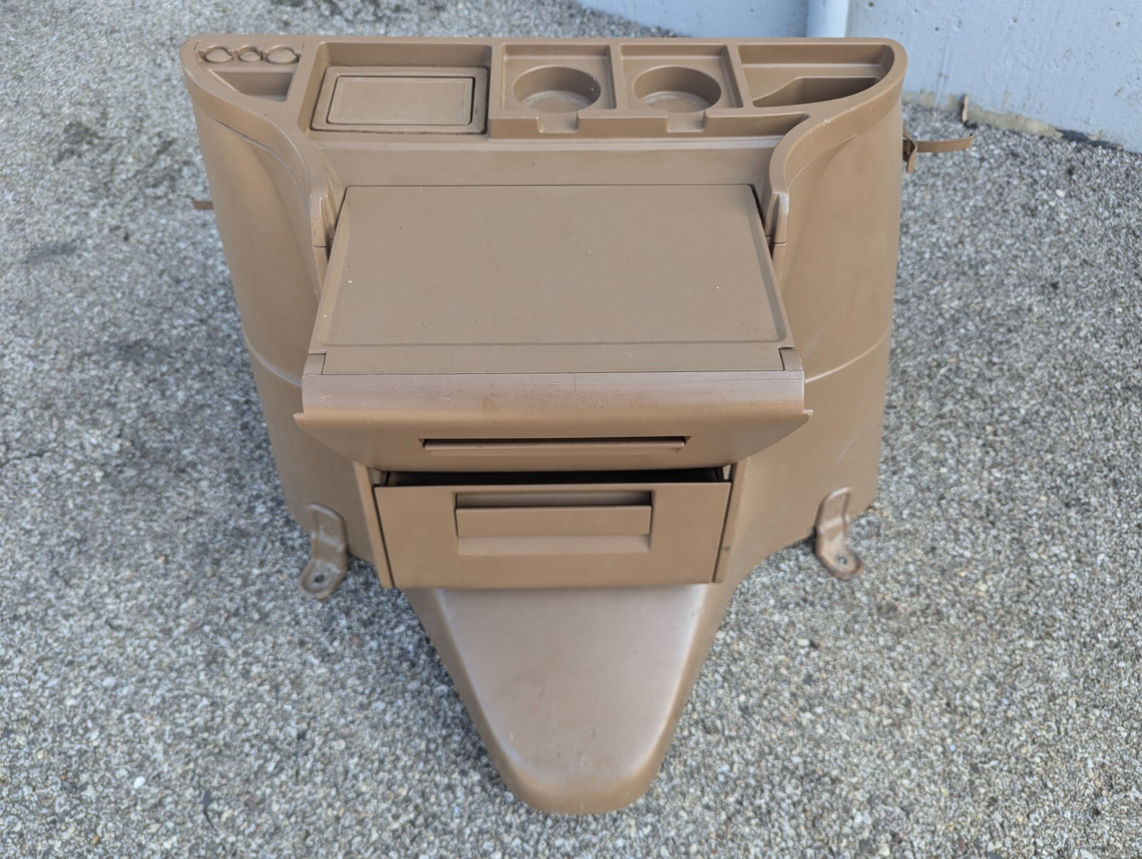 75-91 Ford E150 E250 E350 Econoline Van Tan Center Console Cup Holder ...