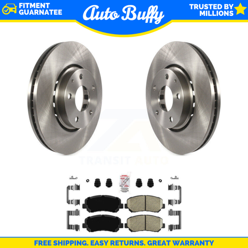 Front Disc Brake Rotors And Integrally Molded Pads Kit For Mazda CX-5 ...