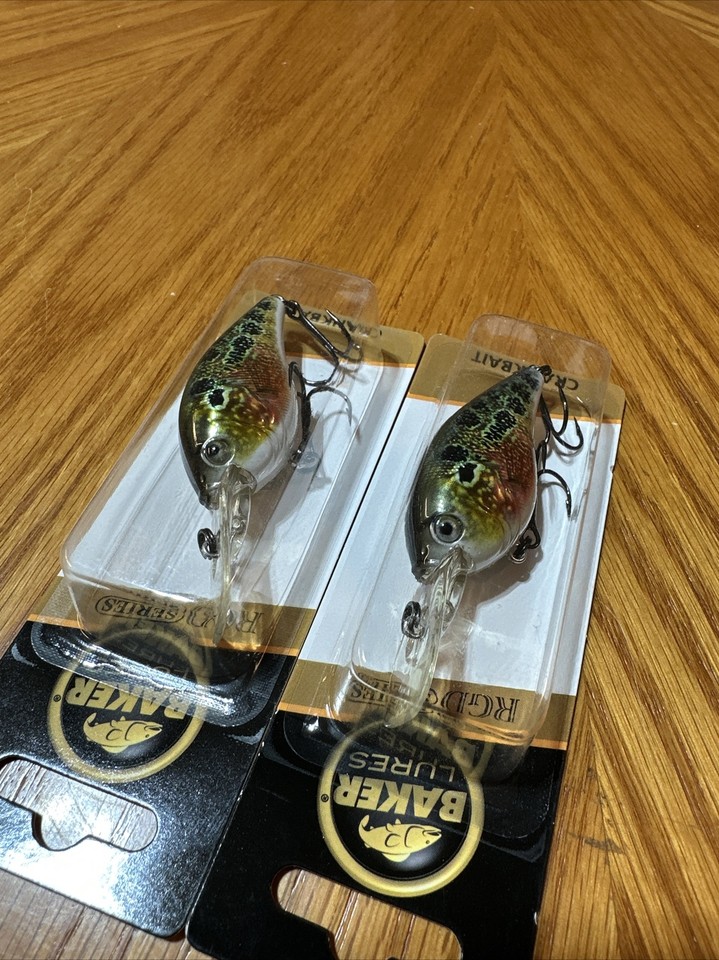 2 Baker Lures Crankbait 2-1/4” 1/2oz RGD2-T008 Bluegill | eBay