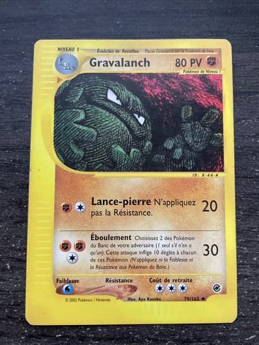 GRAVALANCH UNCO - POKEMON 79/165 EXPEDITION FR | eBay