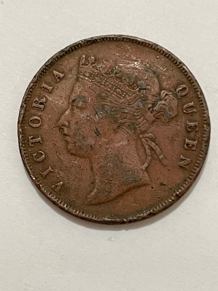 👀STRAITS SETTLEMENTS 1897 ONE CENT COIN NICE DETAILS RARE THUS ...