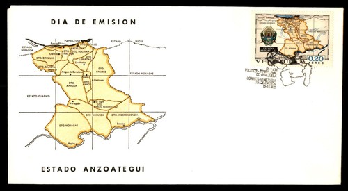 Mayfairstamps Venezuela FDC 1971 Map Anzoategui State First Day Cover ...