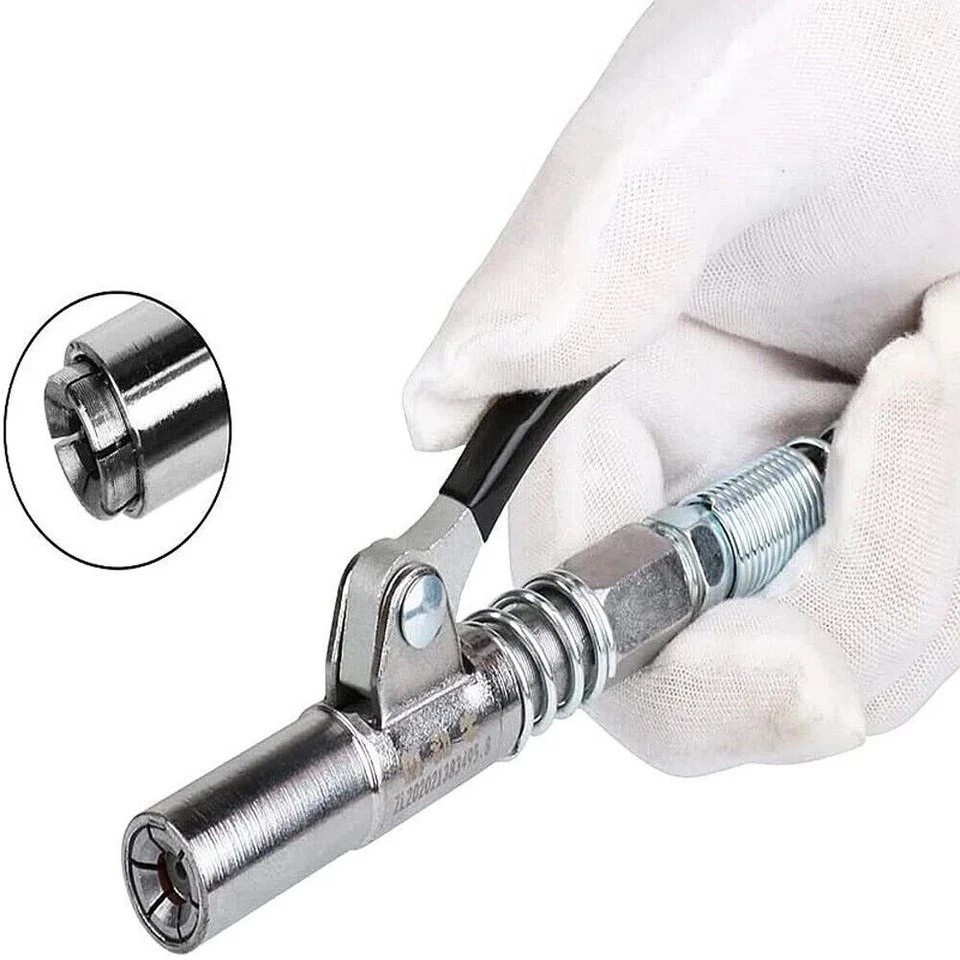 2 Pack Grease Gun Coupler High Pressure Quick Release Lock Oil ...