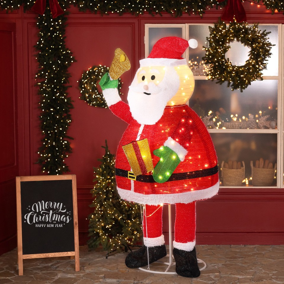 Christmas 6 FT Santa Decorations with LED Light for Xmas Outdoor ...