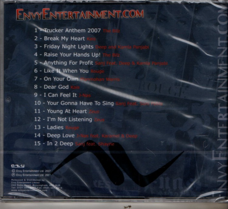 ENVY ENTERTAINMEENT.COM - PUNJABI / BHANGRA CD - ZEUS, SANJ, LEMBHER ...