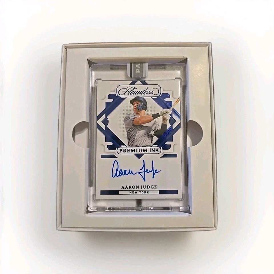 🔥 2021 Panini National Treasures Aaron Judge 1/1 White Box Autograph ...