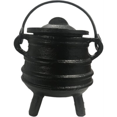Miniature Cast Iron Cauldron With Lid And Handle | eBay