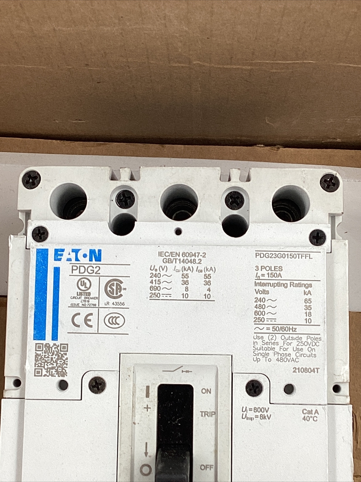 HOUSTON pdg23g0150tffl EATON BKG2G150 MAIN KIT 150 A 2 DAY AIR BUY NOW ...